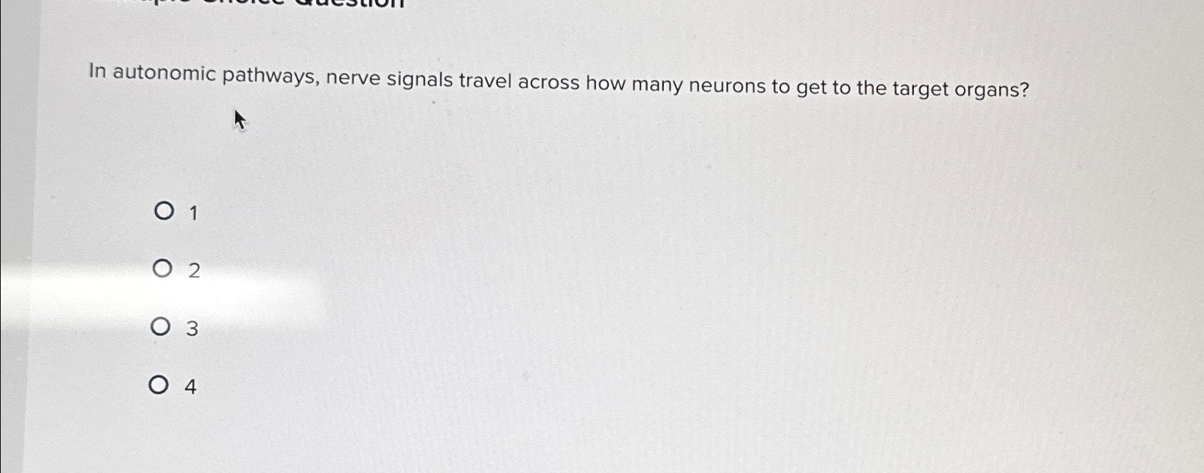 Solved In autonomic pathways, nerve signals travel across | Chegg.com