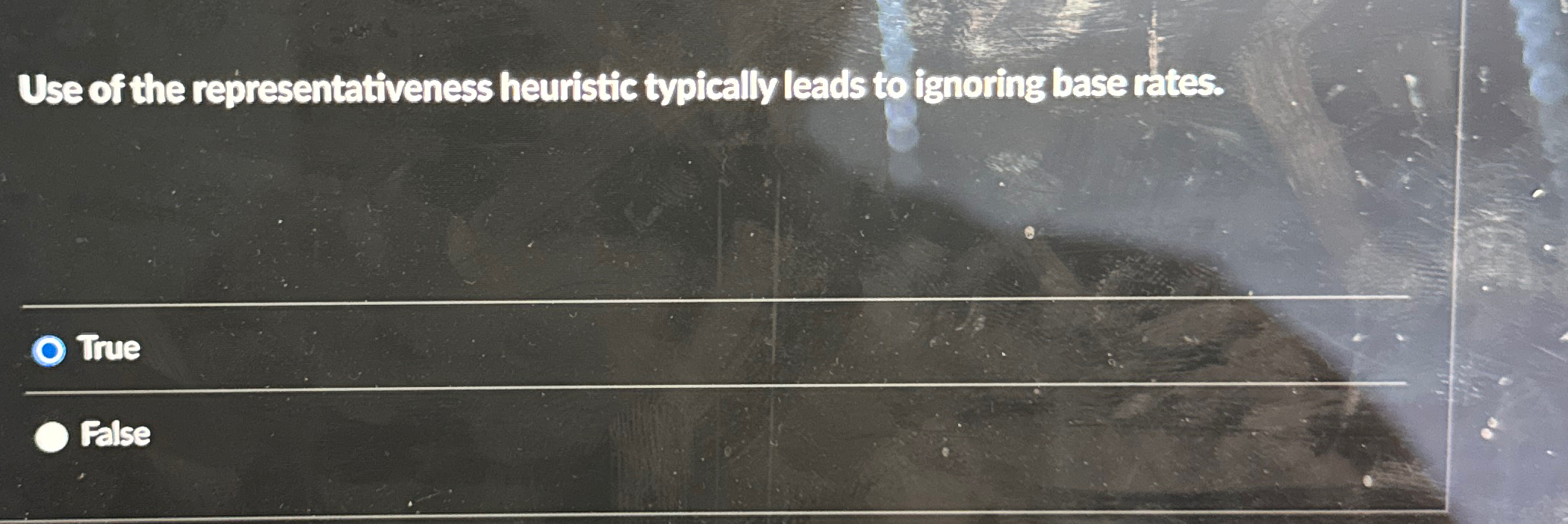 Solved Use of the representativeness heuristic typically | Chegg.com