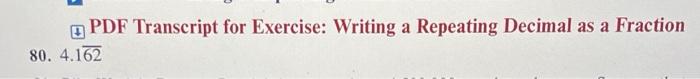 Solved (7) PDF Transcript for Exercise: Writing a Repeating | Chegg.com