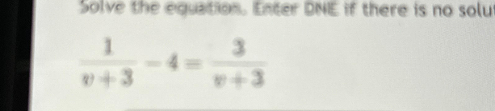 Solved Solve the equation, thter DNE if there is no | Chegg.com