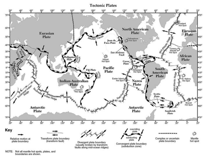 Solved Tectonic Plates 140 Poland Holok Eurasian Plate North | Chegg.com