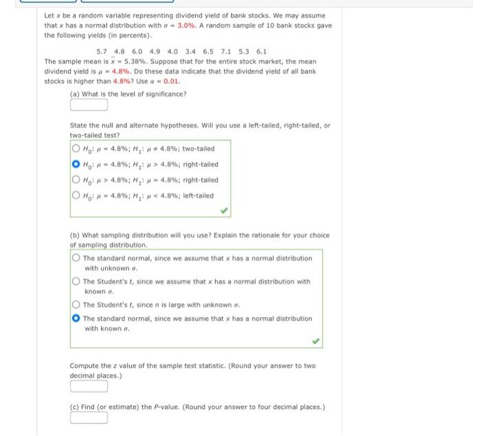 Solved Let x be a random variable representing dividend | Chegg.com