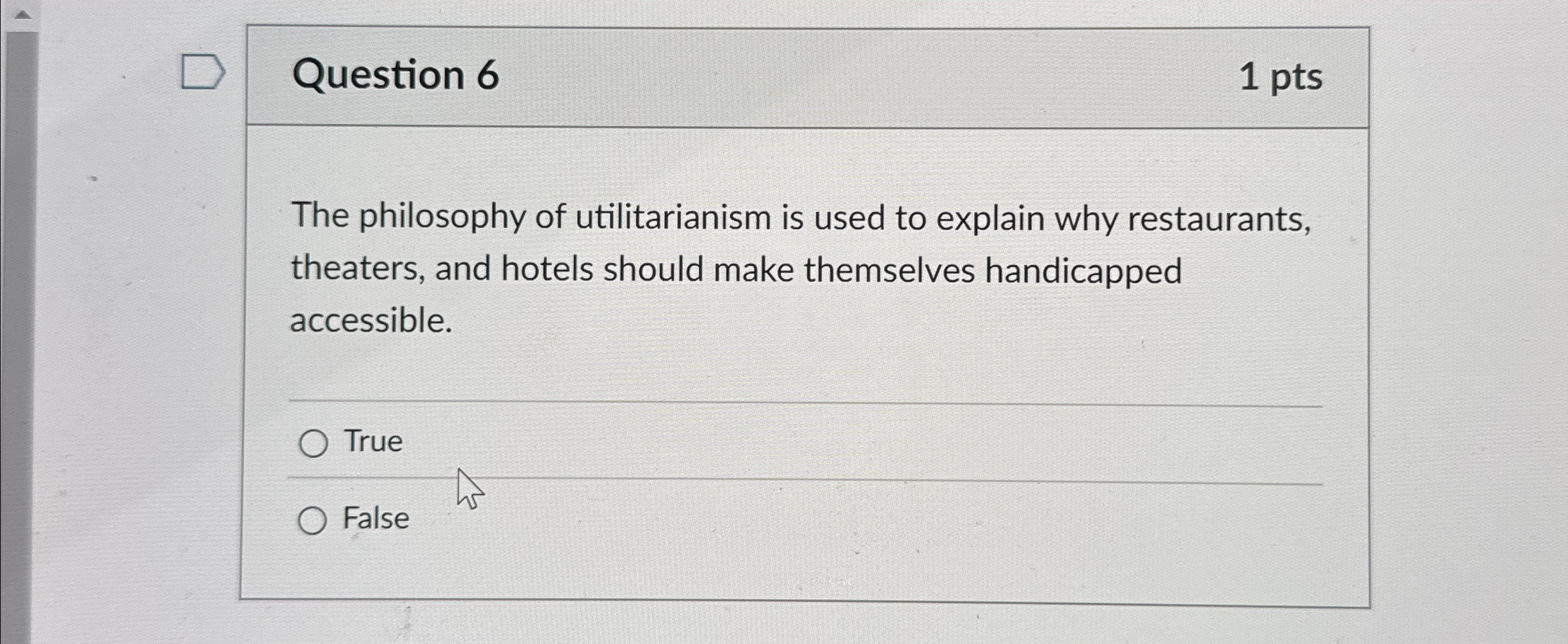 Solved Question 61 ﻿ptsThe philosophy of utilitarianism is | Chegg.com