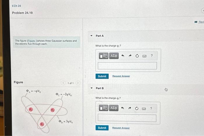 Solved The figure (Eigure 1) shows three Gaussian surfaces | Chegg.com