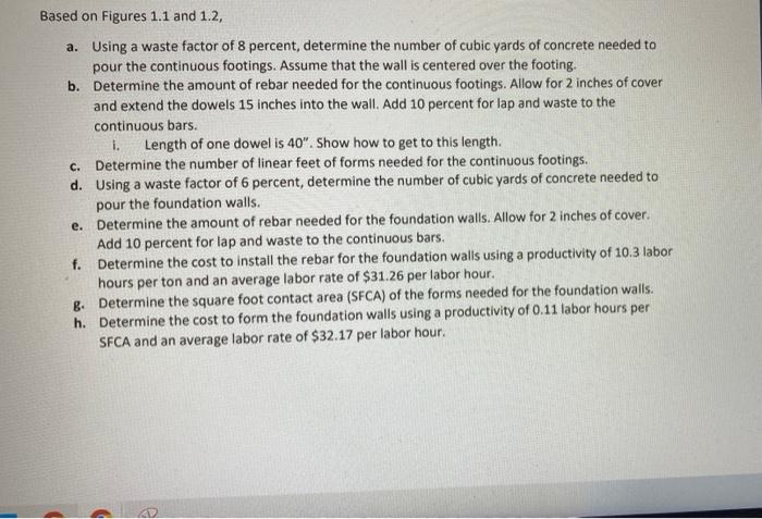 a. Using a waste factor of 8 percent, determine the | Chegg.com