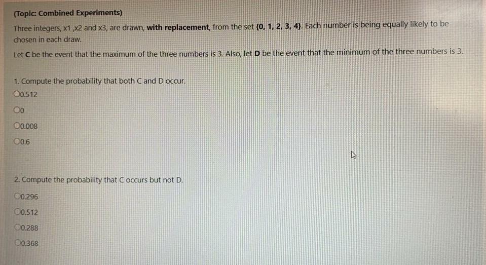 Solved (Topic: Combinations & Permutations) Show how many | Chegg.com