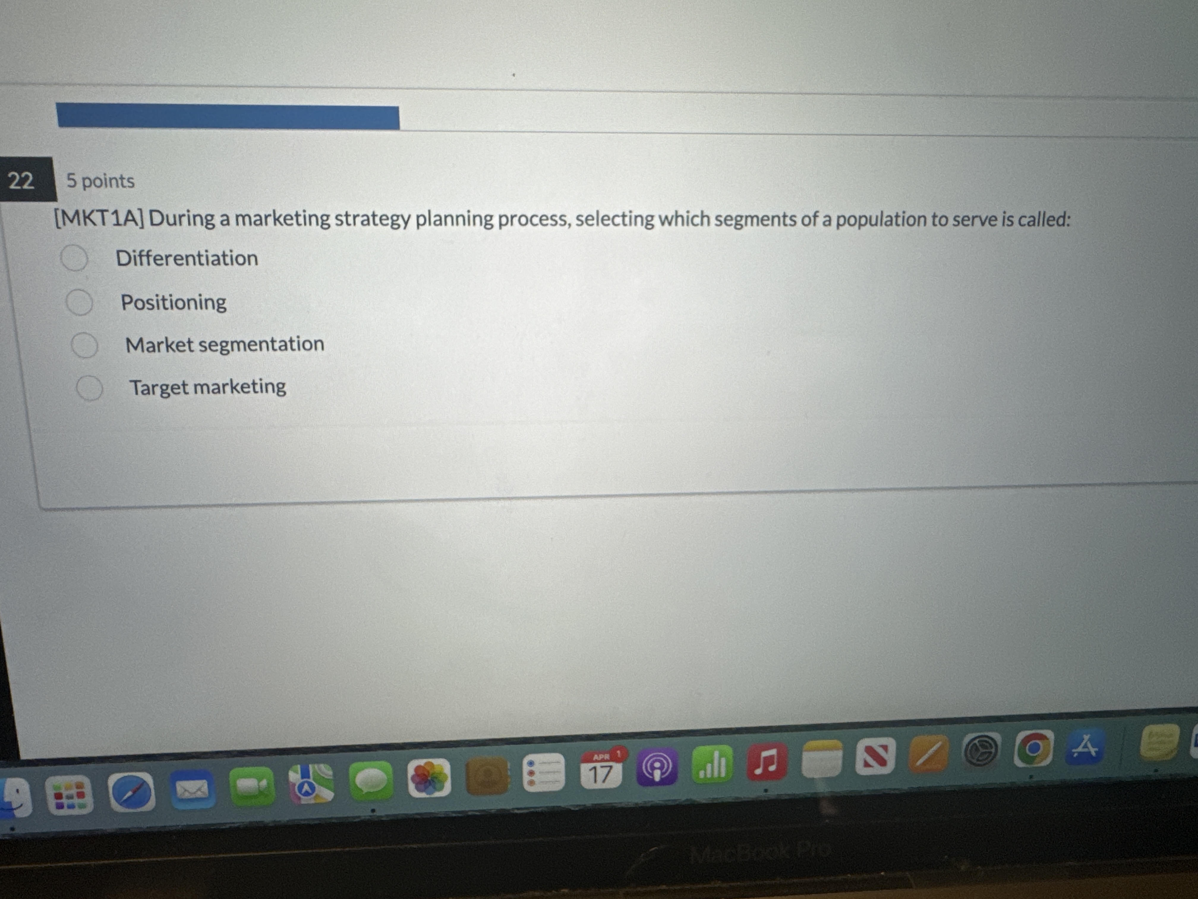 Solved [MKT1A] ﻿During a marketing strategy planning | Chegg.com