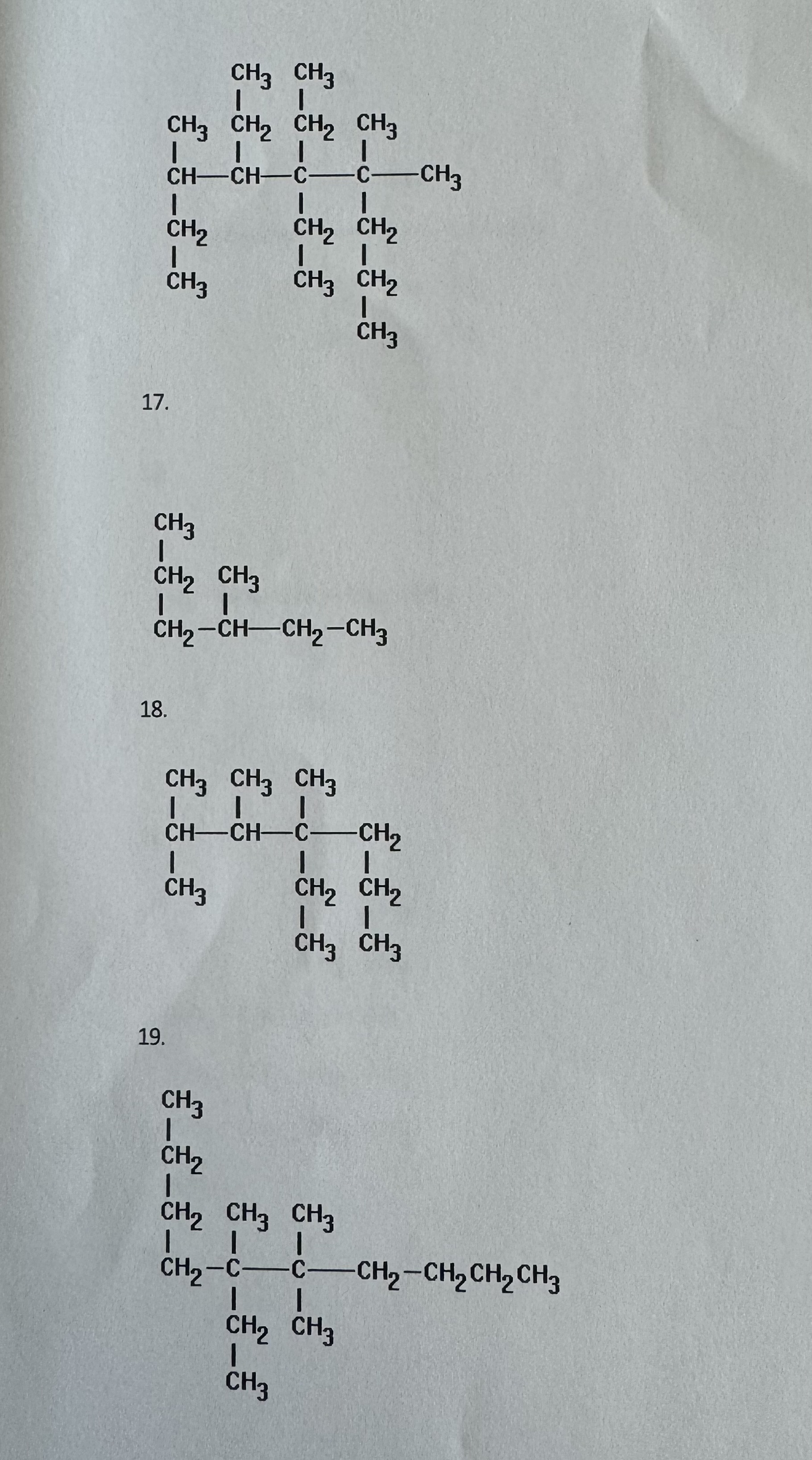 Solved Nomenclature of Alkanes, Name the follwing Alkanes | Chegg.com Solved Nomenclature of Alkanes, Name the follwing Alkanes | Chegg.com