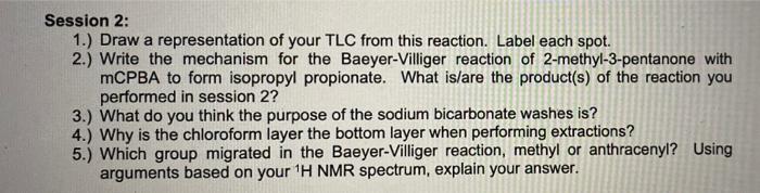 Solved Session 2: 1.) Draw a representation of your TLC from | Chegg.com