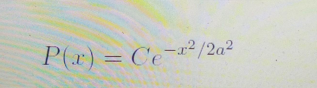 Solved consider the Gaussian probability distribution given | Chegg.com