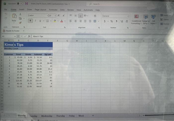 1. Create a pivot table in Excel 2. Format a pivot | Chegg.com