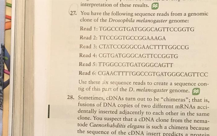 Solved interpretation of these results. 27. You have the | Chegg.com
