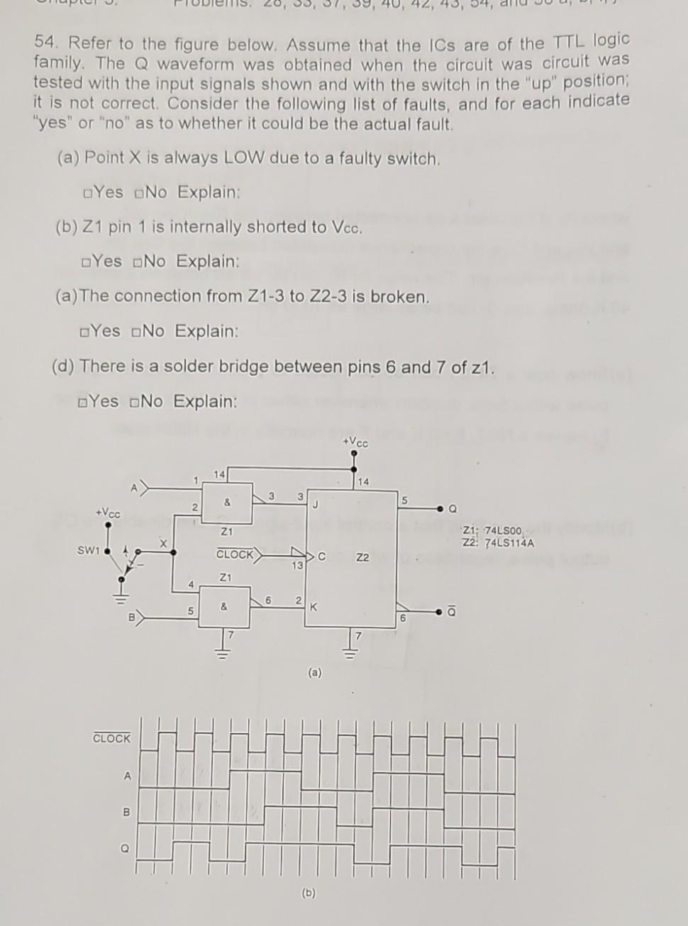 Solved 54. Refer to the figure below. Assume that the ICs | Chegg.com