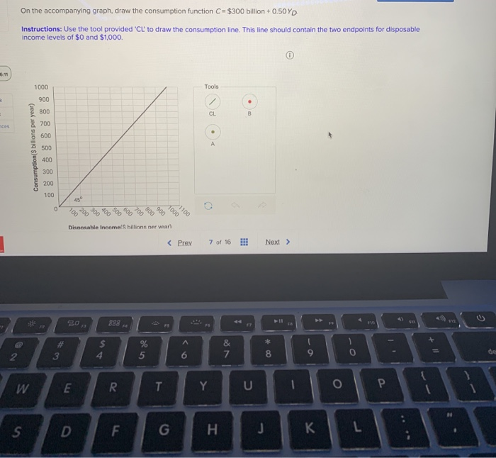 Solved On the accompanying graph, draw the consumption | Chegg.com