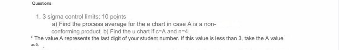 Solved Questions3 ﻿sigma control limits; 10 ﻿pointsa) ﻿Find | Chegg.com