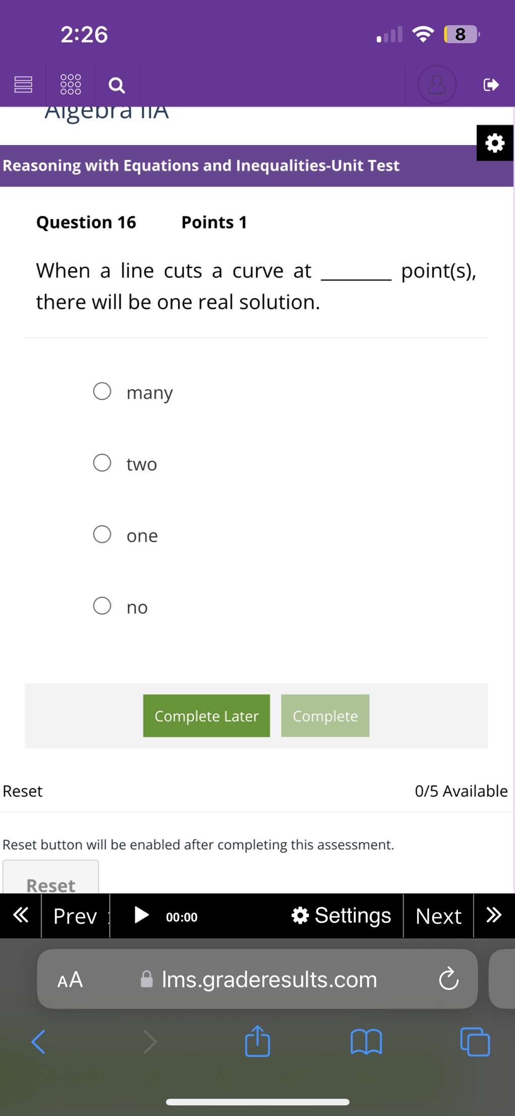 Solved Reasoning with Equations and Inequalities-Unit | Chegg.com