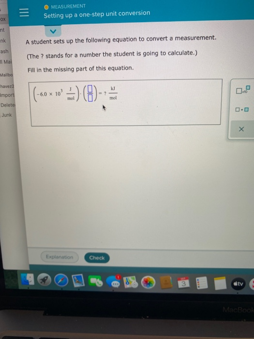 Solved MEASUREMENT Setting up a one-step unit conversion ох | Chegg.com