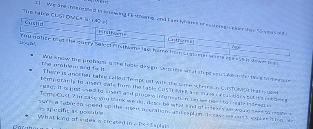 Solved We are interested in knowing FirstName and FamilyName | Chegg.com