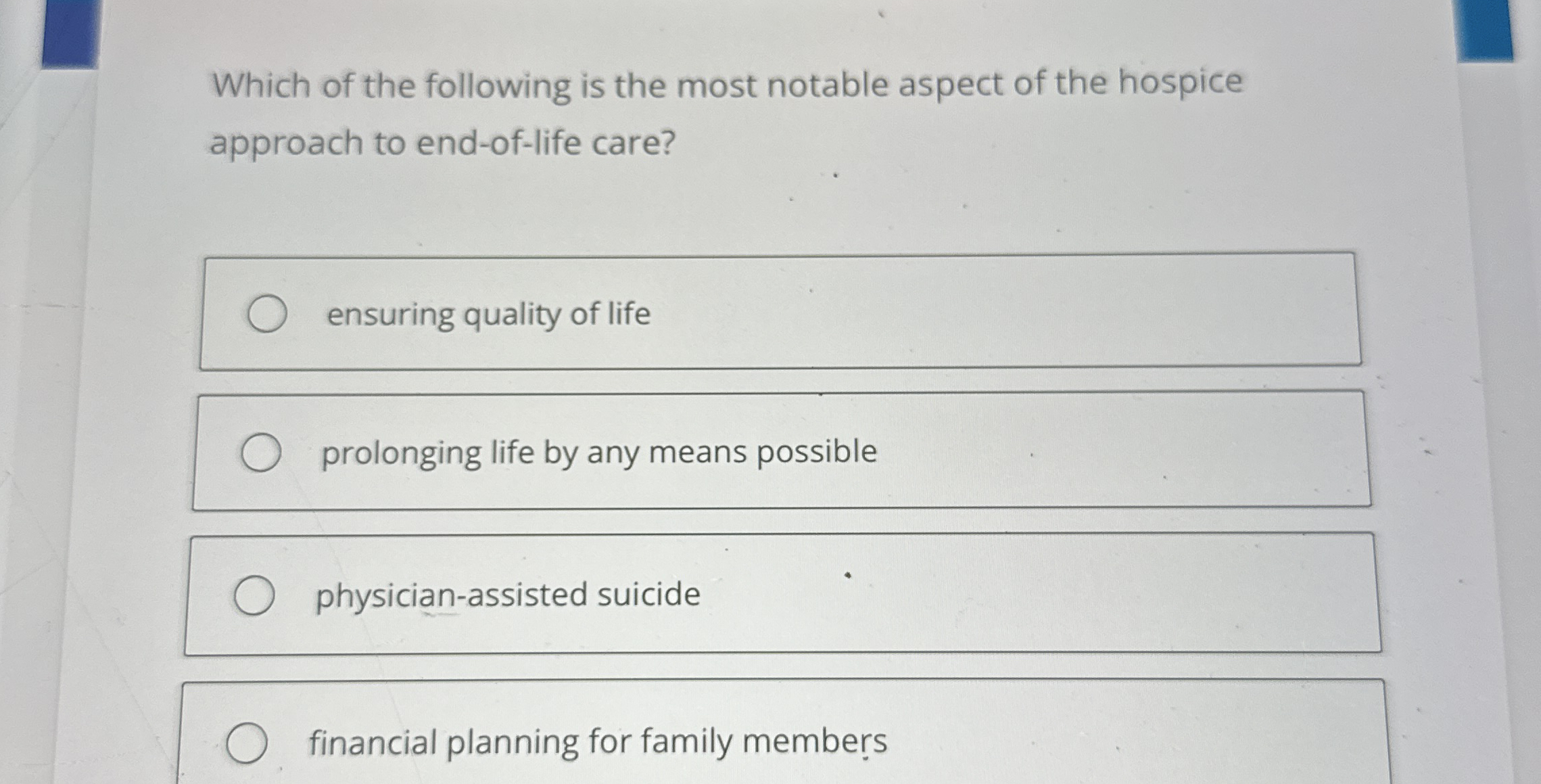 Solved Which of the following is the most notable aspect of | Chegg.com
