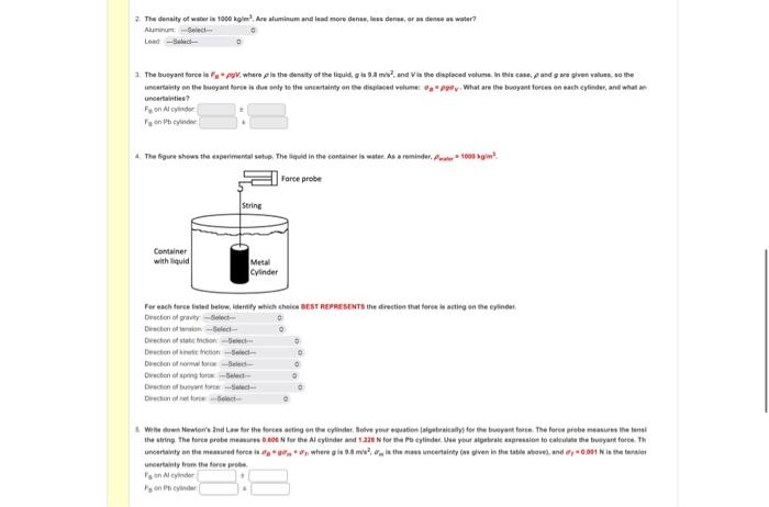 Solved 5. Write down Newton's 2nd Law for the forces acting | Chegg.com