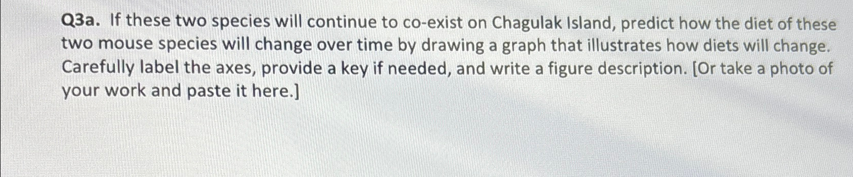 Solved Q3a. ﻿If these two species will continue to co-exist | Chegg.com