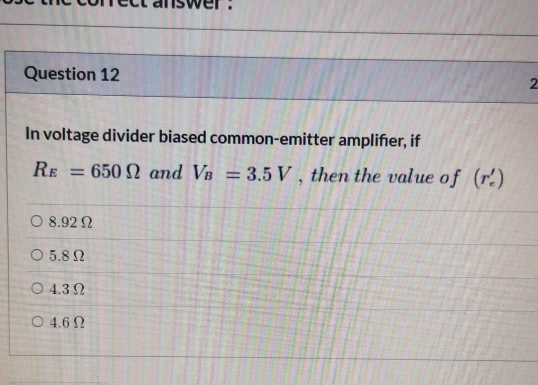 Solved Question 11 Crossover distortion is a problem for O | Chegg.com
