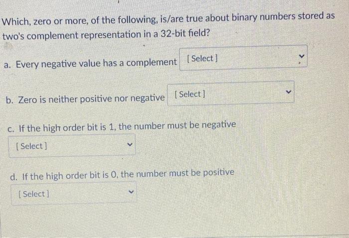 Solved Which, zero or more, of the following, is/are true | Chegg.com