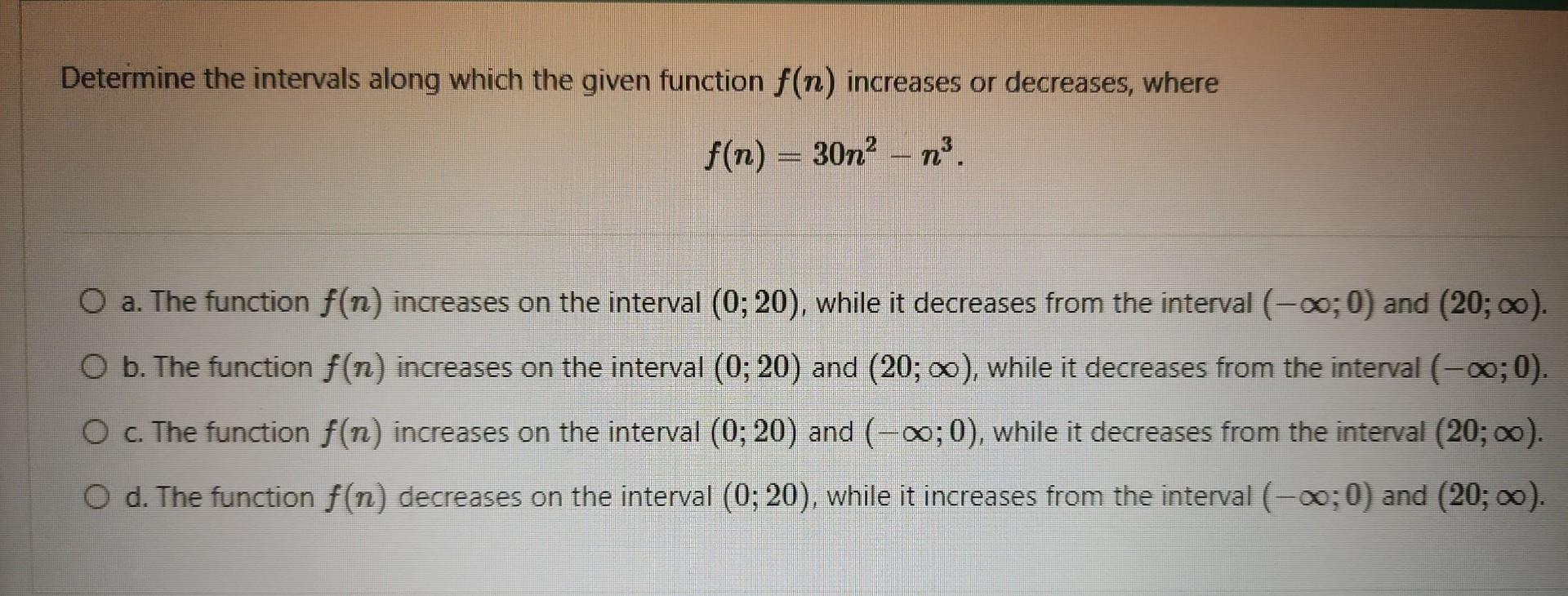 Solved Determine the intervals along which the given | Chegg.com