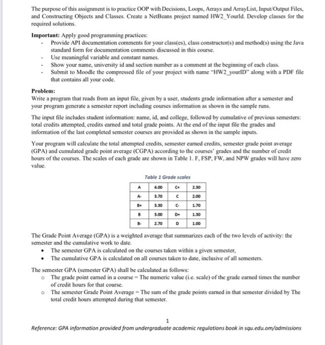 Solved The calculation of the cumulative GPA (CGPA) shall be | Chegg.com