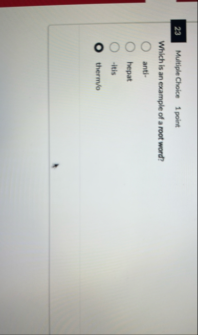 Solved 23Multiple Choice 1 ﻿pointWhich is an example of a | Chegg.com