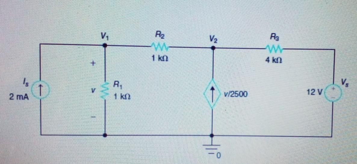 Solved Use the superposition principle to find voltages V1 | Chegg.com | Chegg.com
