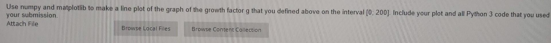 Solved Use numpy and matplotlib to make a line plot of the | Chegg.com