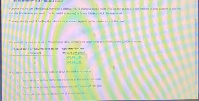 Solved Suppose you've fust inherited $5,000 from a relathe | Chegg.com