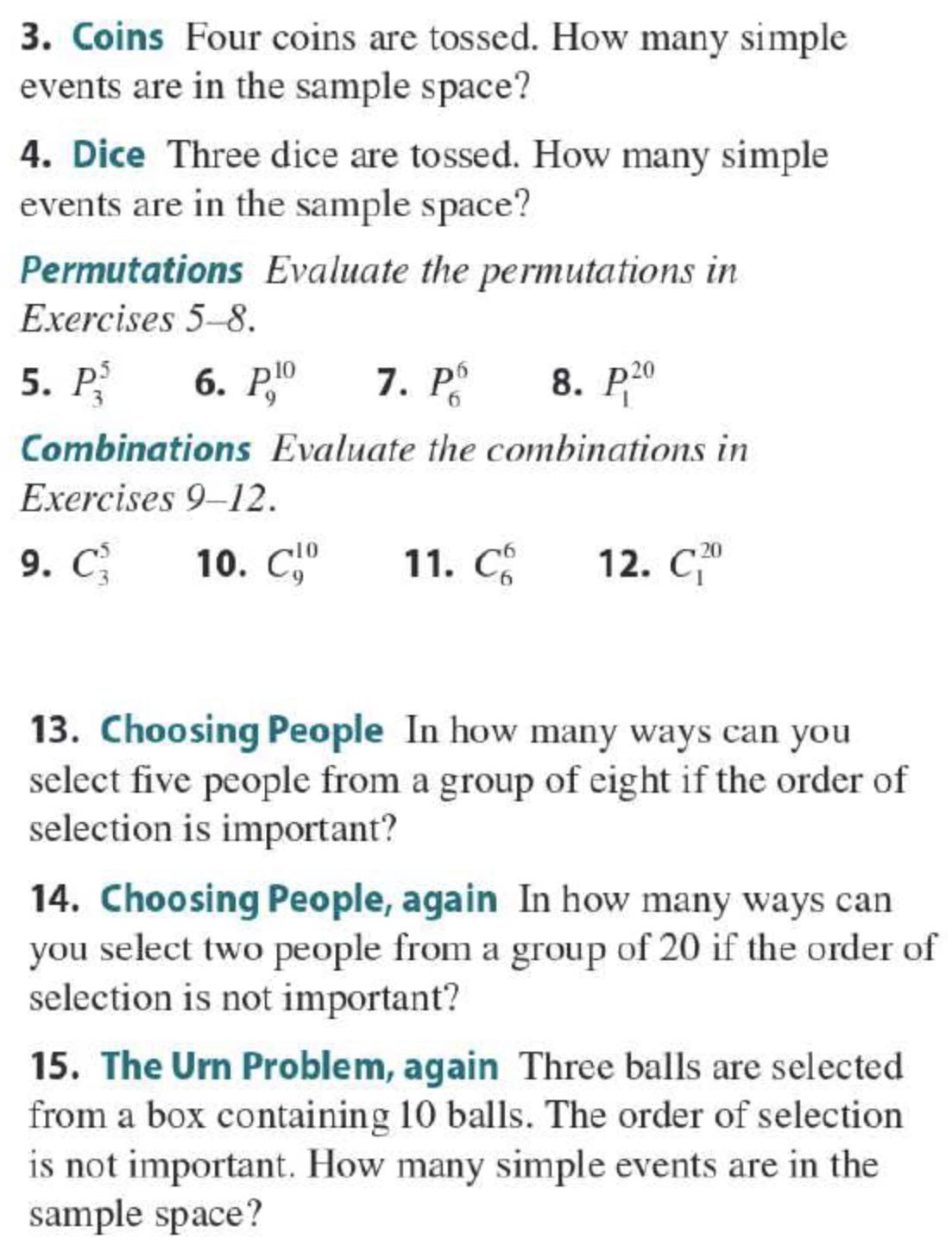 Solved Coins Four coins are tossed. How many simpleevents | Chegg.com
