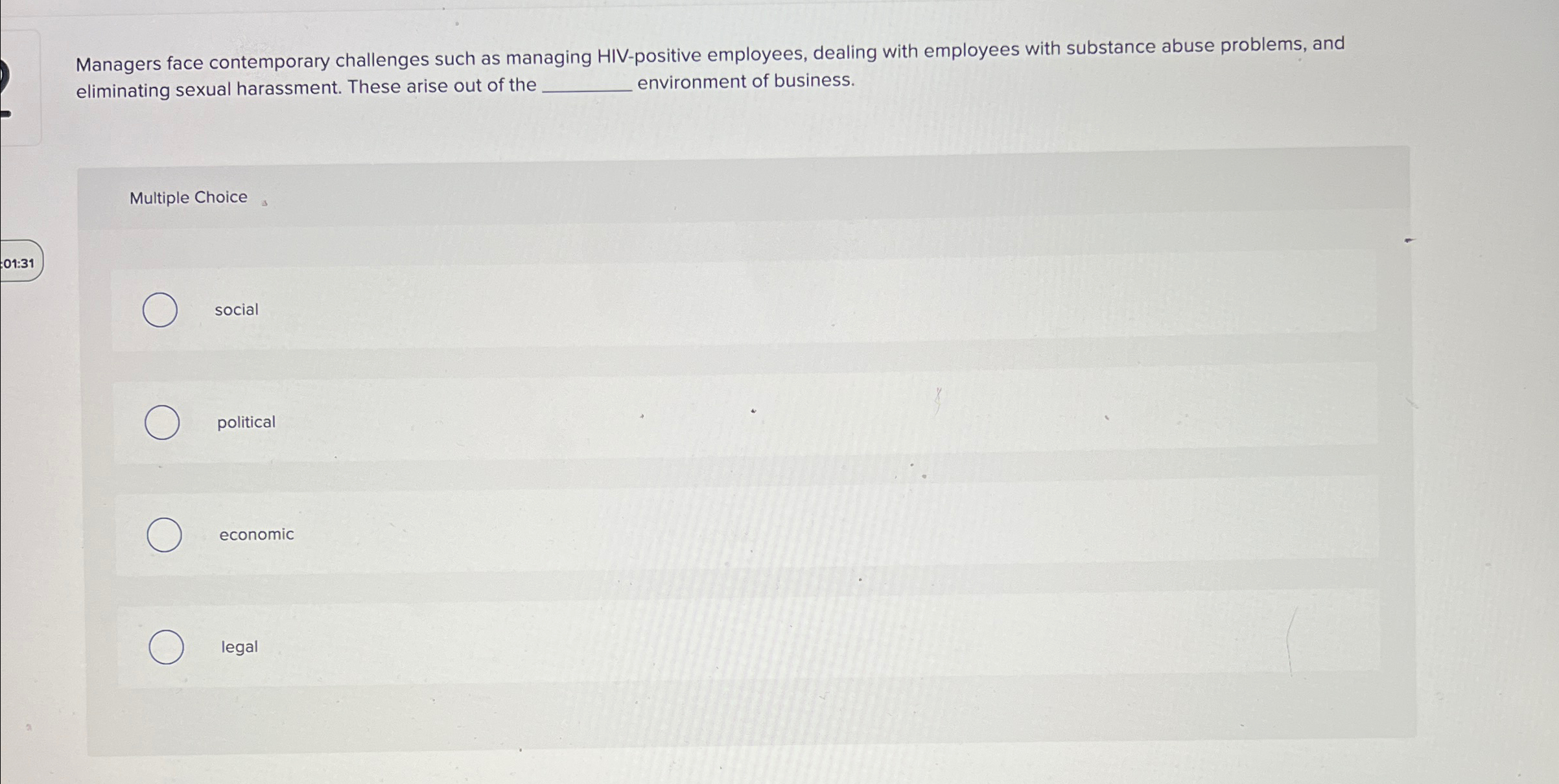 Solved Managers face contemporary challenges such as | Chegg.com