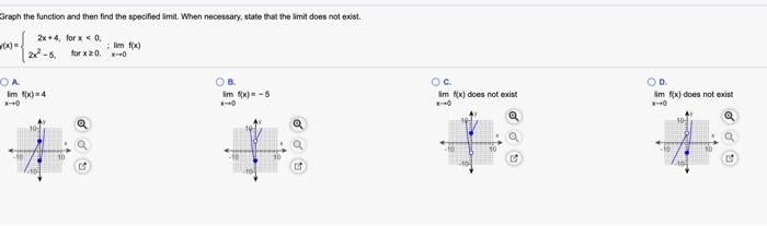 Solved The notation lim F(x) is read x+5 Choose the correct | Chegg.com