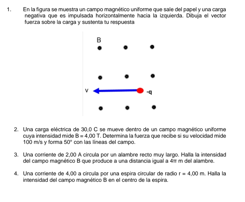 Solved En la figura se muestra un campo magnético uniforme | Chegg.com