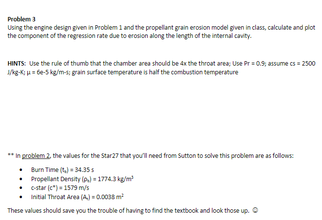 Solved Quantity Value UnitsPropellant Specific Gravity | Chegg.com