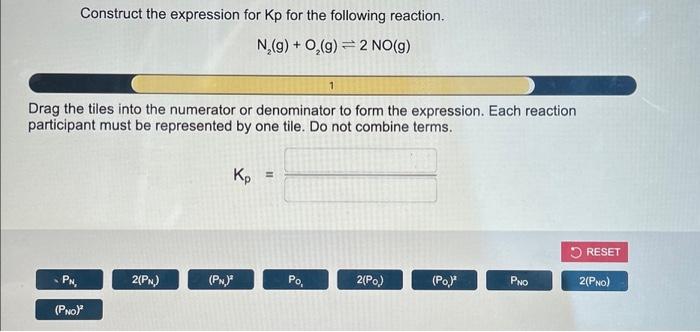 Solved Construct the expression for Kp for the following | Chegg.com