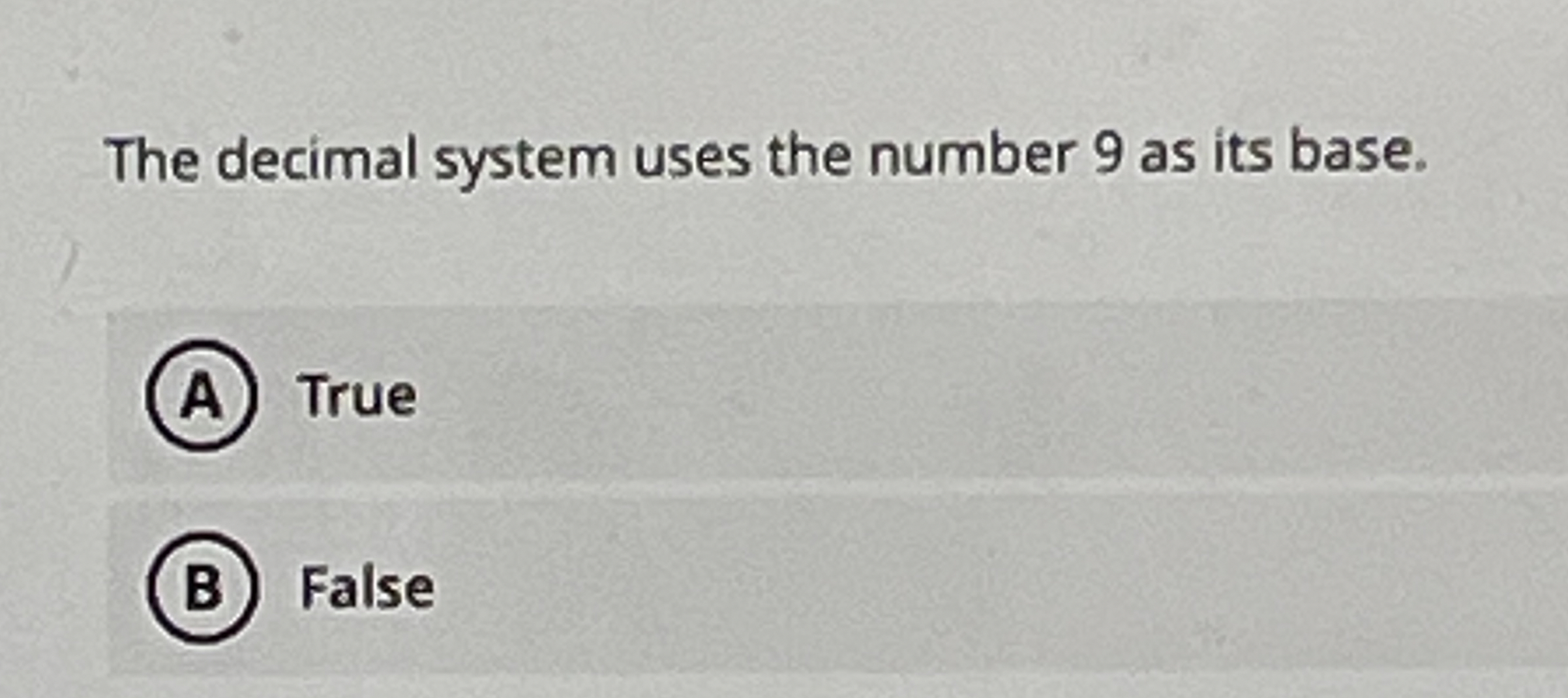 Solved The decimal system uses the number 9 ﻿as its | Chegg.com