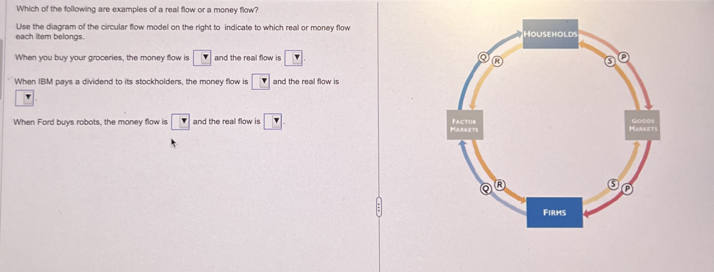 Solved Which of the following are examples of a real flow or | Chegg.com
