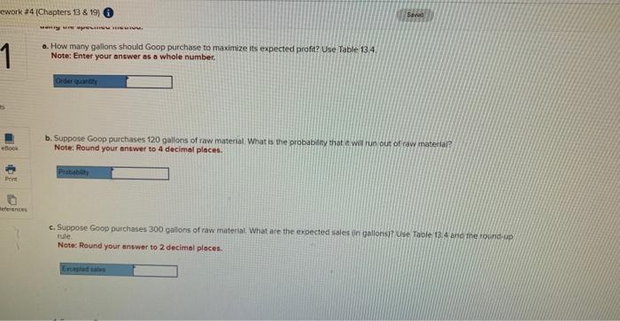 PA 13-7 (Algo) Goop Incorporated needs to order a raw | Chegg.com