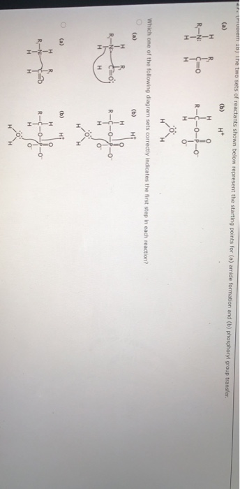 Solved (a) em 13) the two sets of reactants shown below | Chegg.com