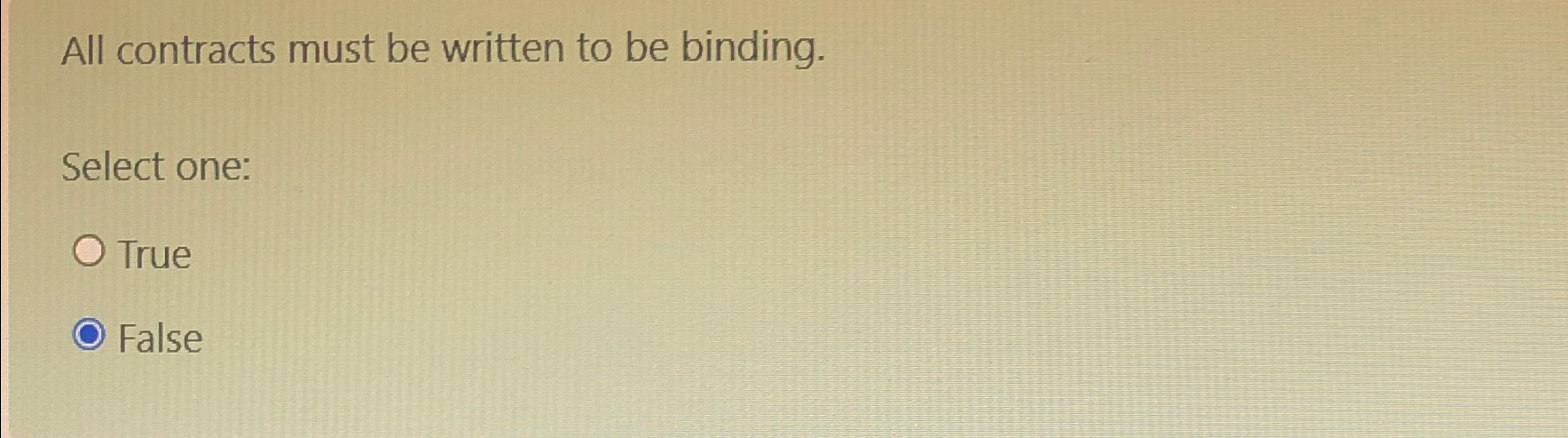 Solved All contracts must be written to be binding.Select | Chegg.com