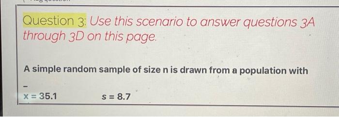 Solved Question 3: Use this scenario to answer questions 3A | Chegg.com