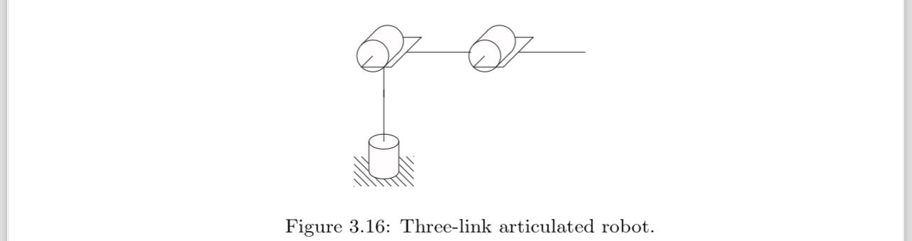 Solved 3-5 Consider the three-link articulated robot of | Chegg.com Solved 3-5 Consider the three-link articulated robot of | Chegg.com