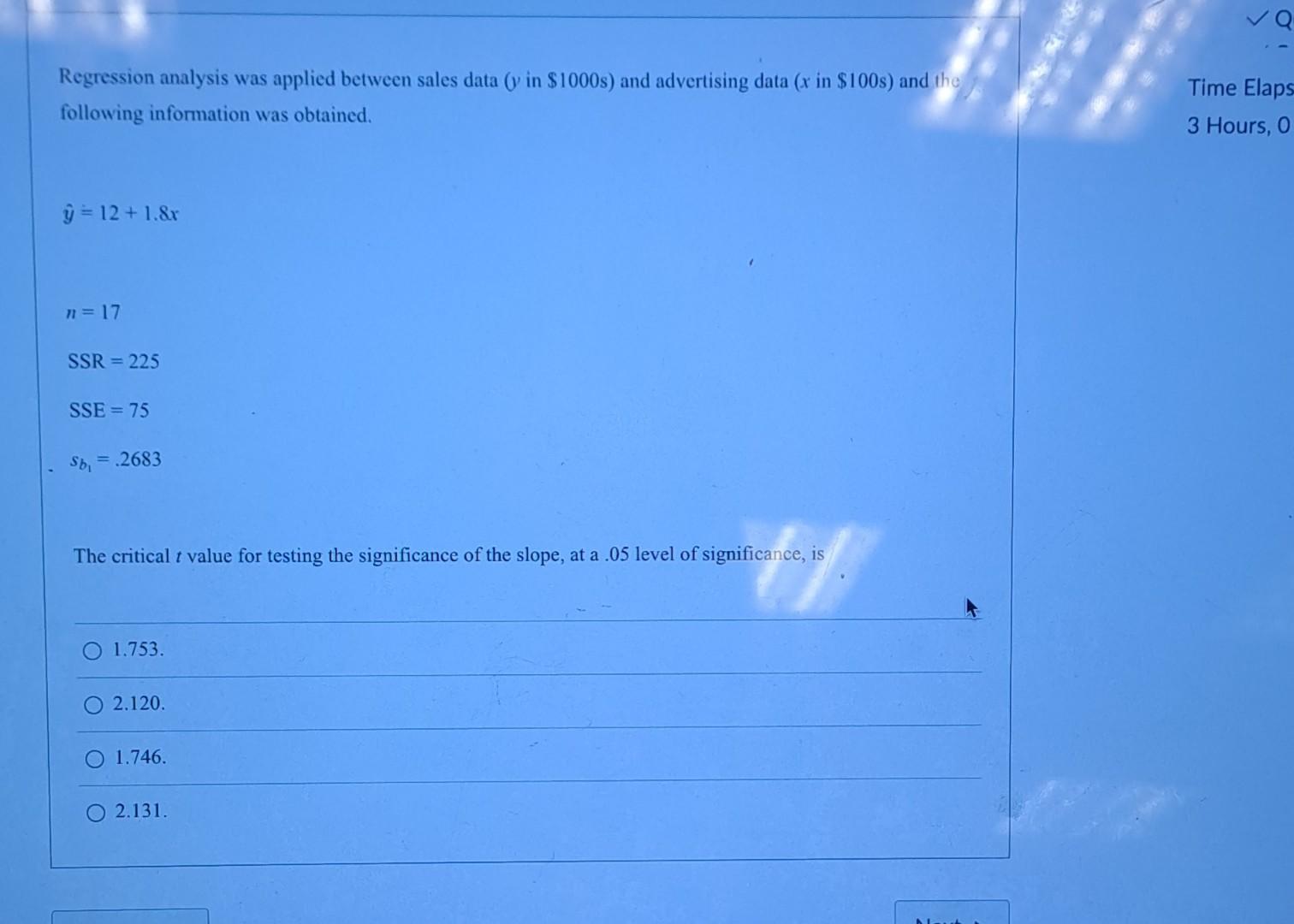 Solved Regression analysis was applied between sales data (y | Chegg.com