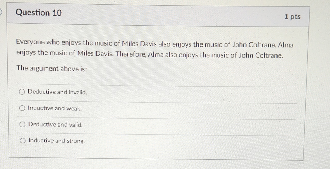 Solved Question 101ptsEveryone who enjoys the music of Miles | Chegg.com