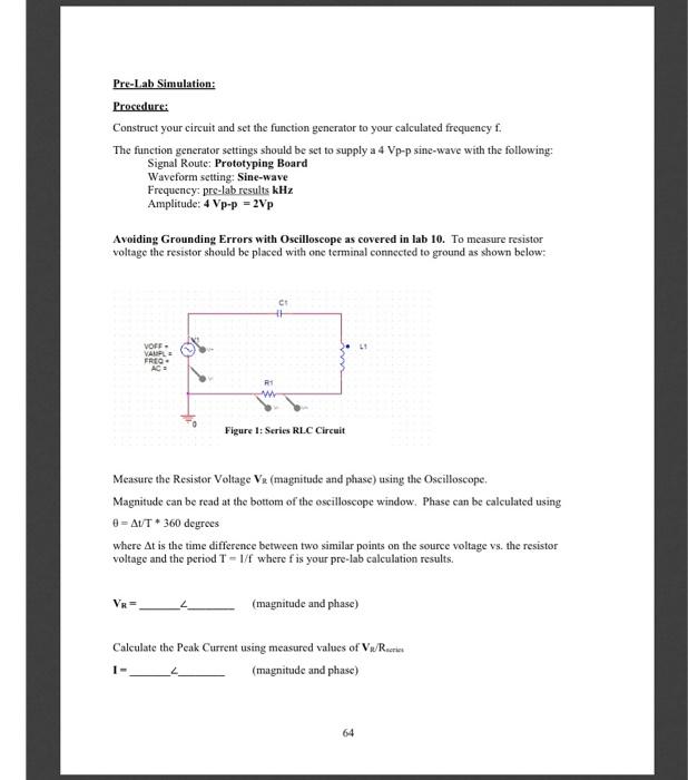 Solved Lab Exercise 11: Phasors and Impedances Used to | Chegg.com