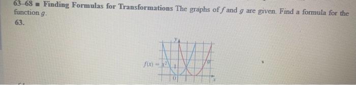 Solved 63-68 = Finding Formulas for Transformations The | Chegg.com